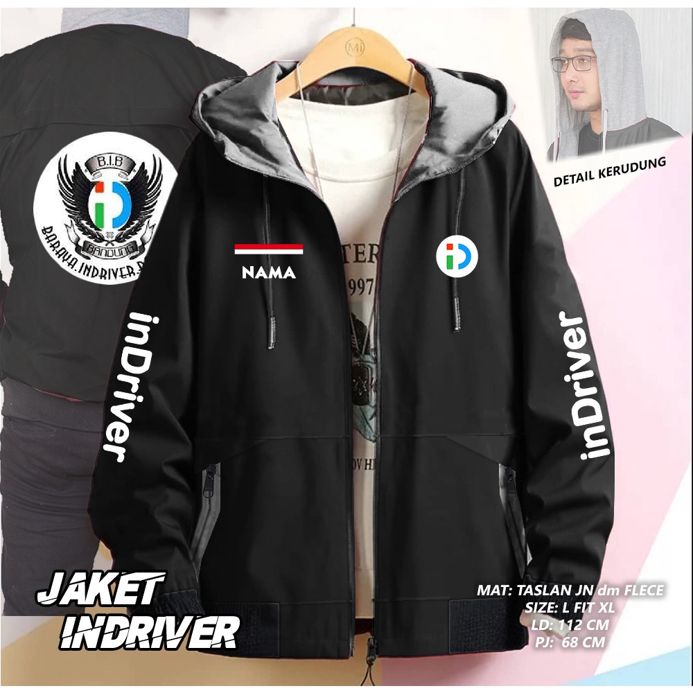 Jual JAKET CUSTOM SABLON / JAKET INDRIVER MODEL TERBARU / KOMUNITAS ...