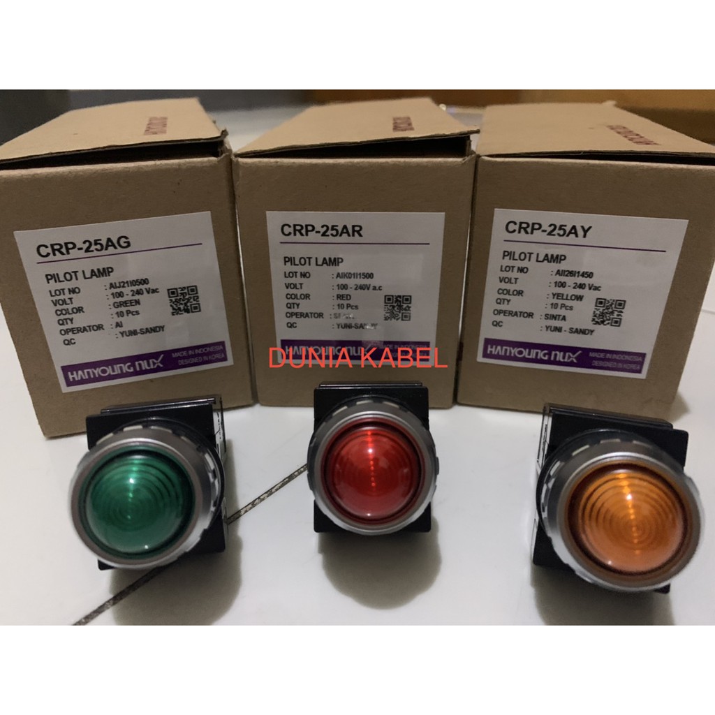 Jual Pilot Lamp LED CR-25-2 / CRP-25A Hanyong 25mm | Shopee Indonesia