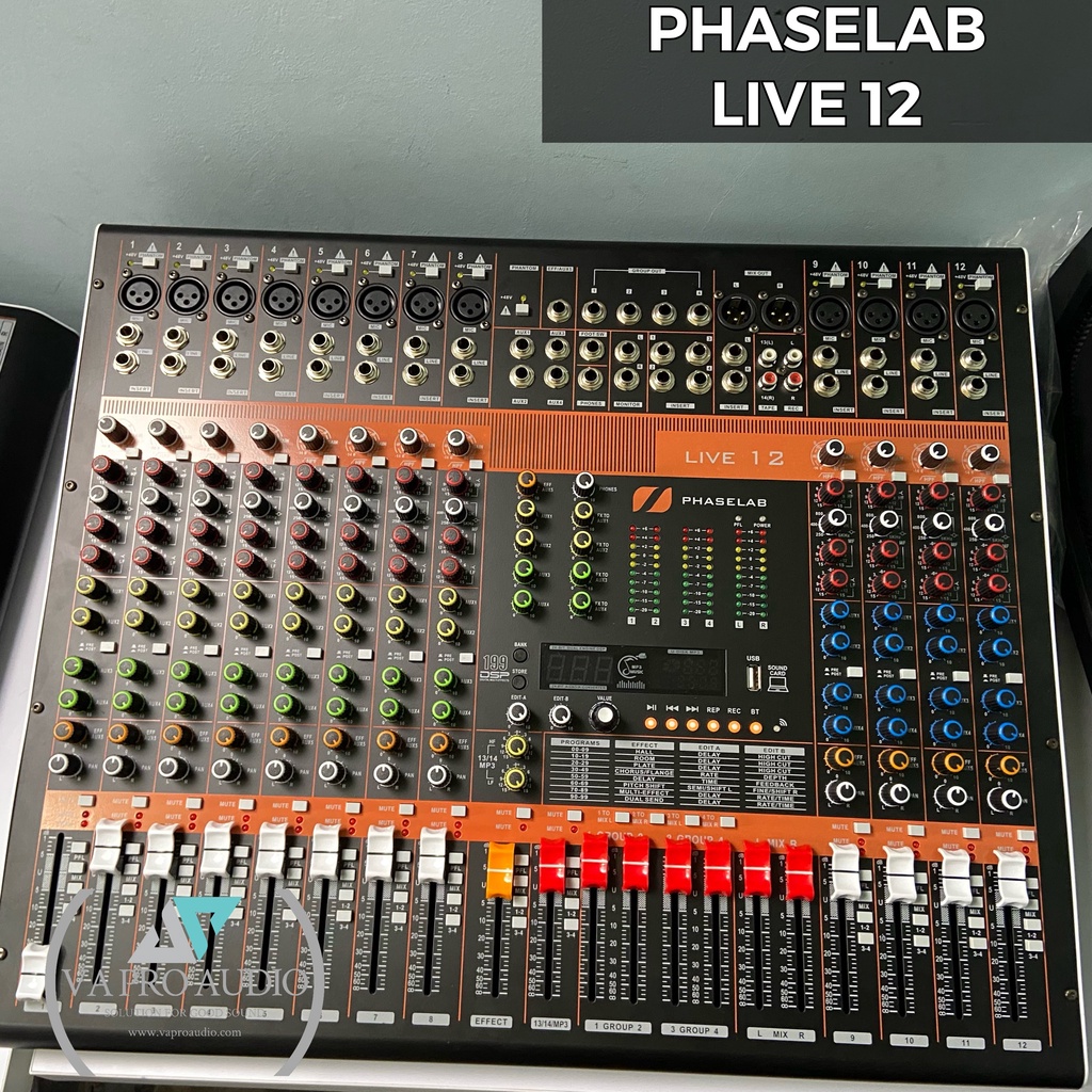 Jual Mixer audio phaselab live 12 16 24 channel | Shopee Indonesia