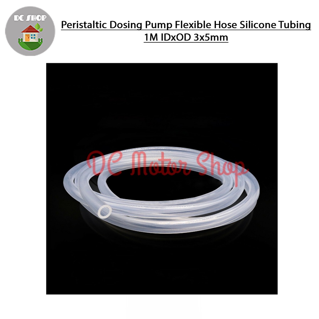 Jual Peristaltic Dosing Pump Flexible Hose Silicone Tubing 1M IDxOD ...