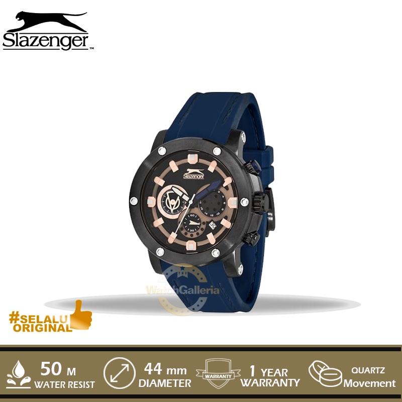 Jual Jam Tangan Analog Man SLAZENGER SL.01.1286.2.04 Original Murah ...