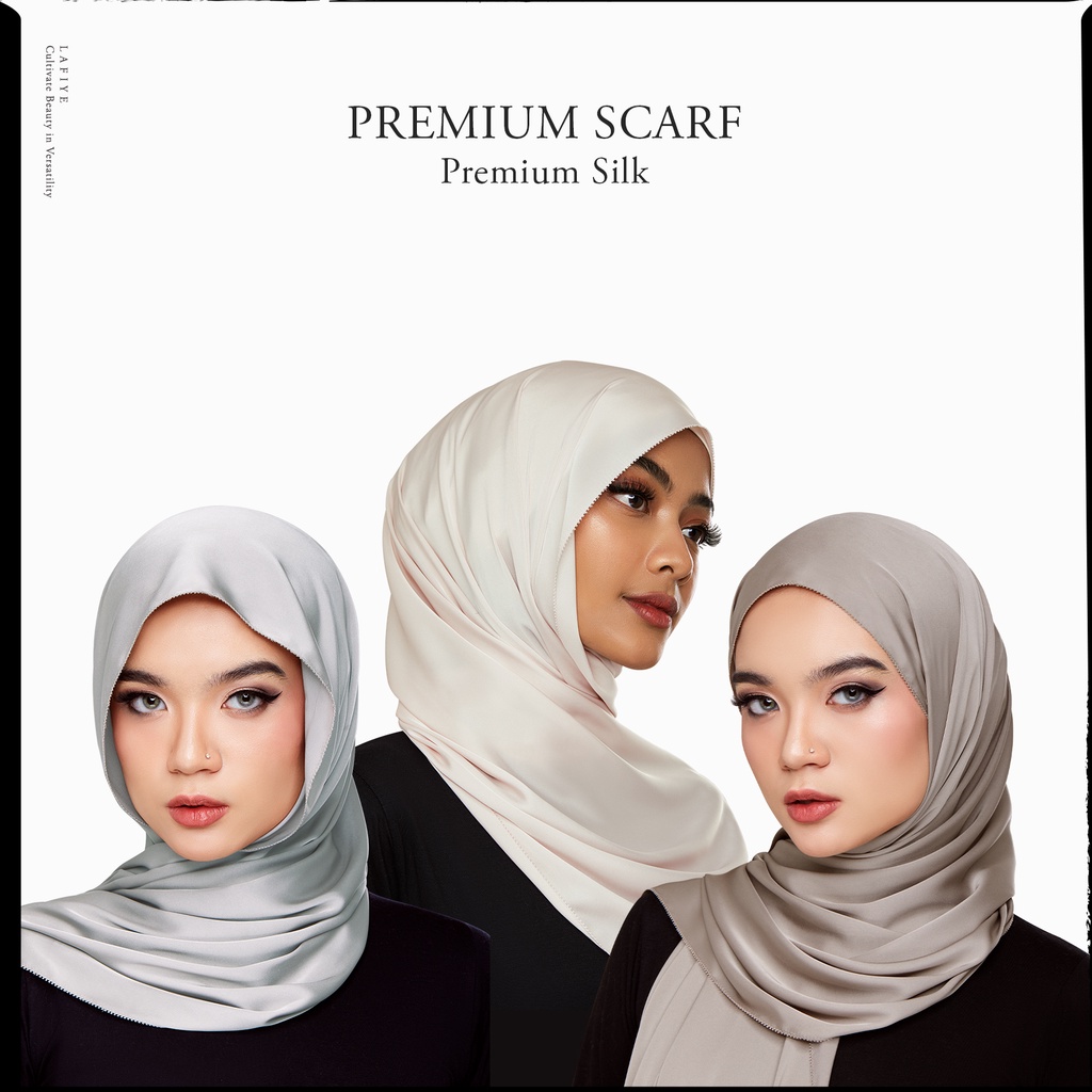 Jual Lafiye - Premium Silk Scarf | Shopee Indonesia