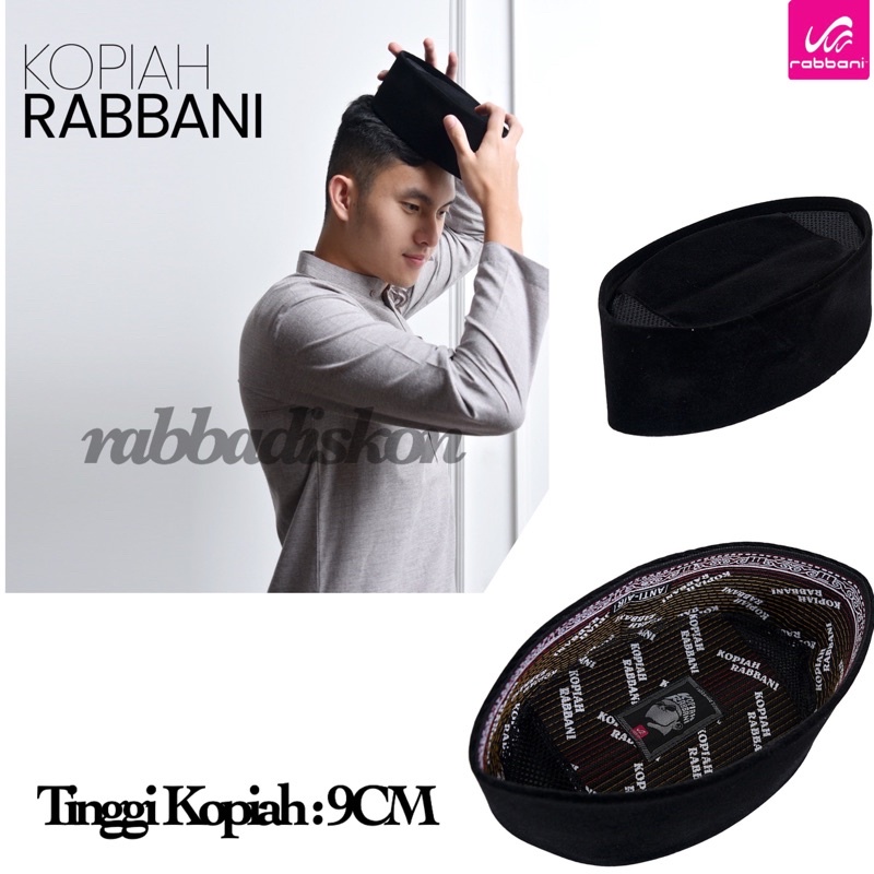 Jual KOPIAH RABBANI HITAM POLOS | Shopee Indonesia