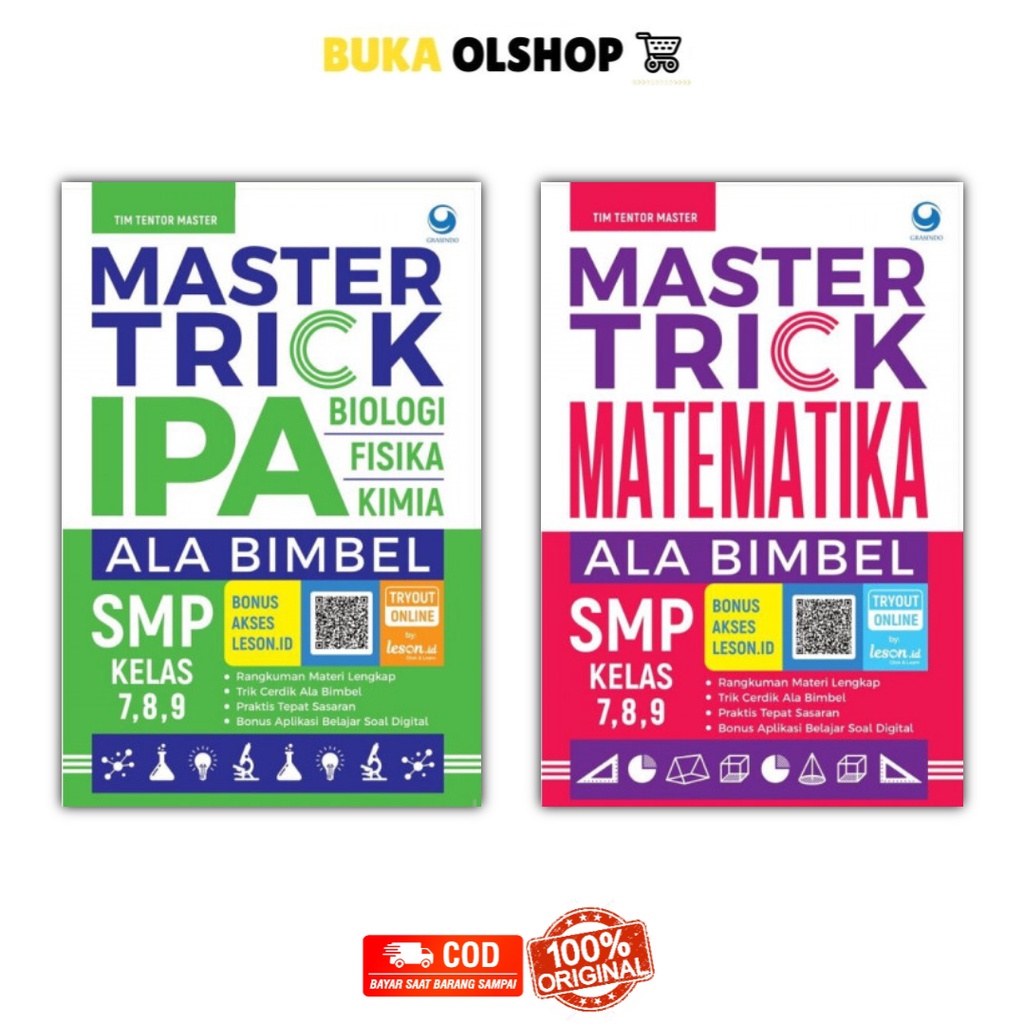 Jual Master Trick Matematika IPA SMP Rumus Matematika SMP Rumus IPA SMP ...