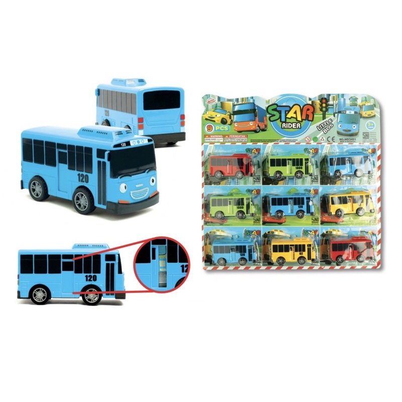 Jual Mainan Bis Sekolah Murah / Bus Kartun Little Bus 9pcs | Shopee ...