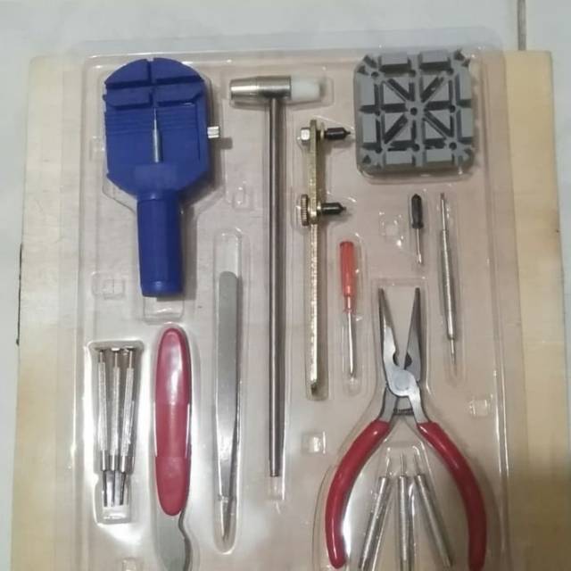 Jual TOOLS SET WATCH TALI JAM TANGAN ALAT SERVIS PEMOTONG RANTAI TALI ...