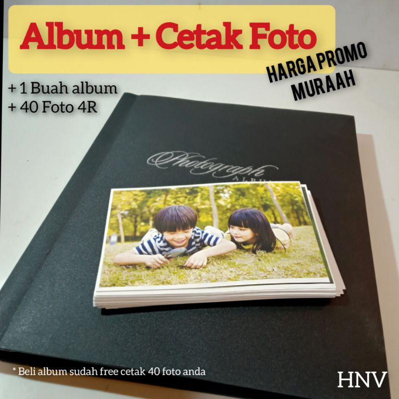 Jual [ PROMO ] ALBUM FOTO 4R + BONUS CETAK 40 PHOTO 4R PAKET HEMAT ...