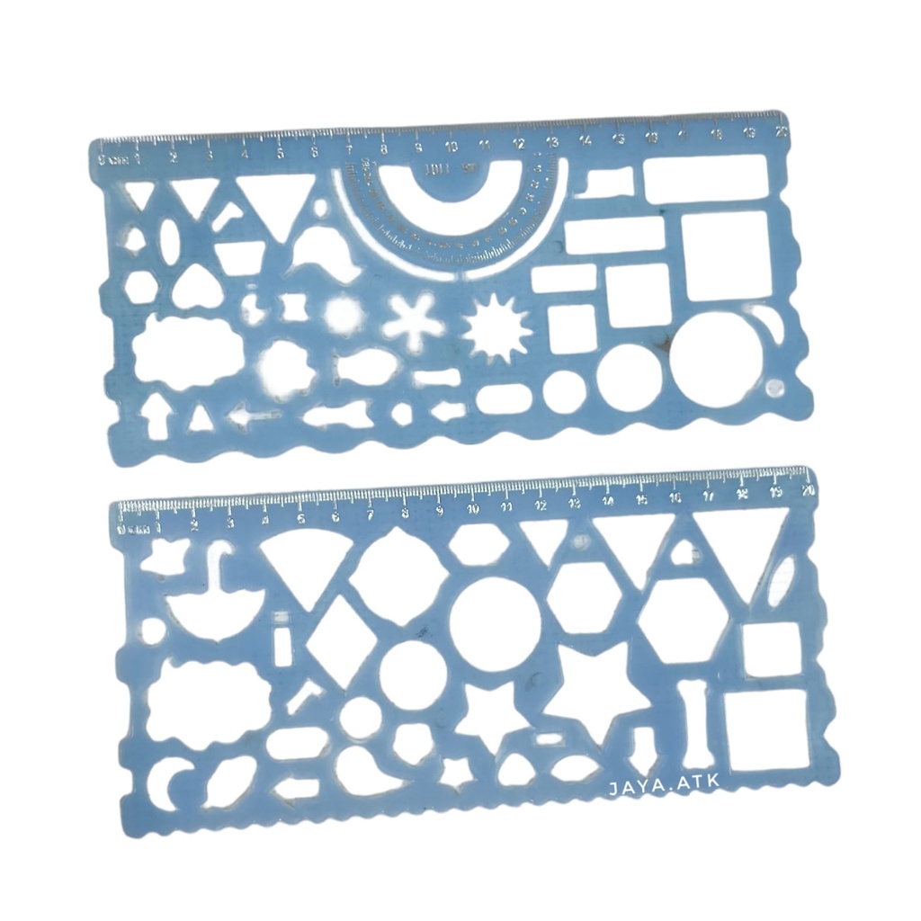 Jual PENGGARIS MISTAR SABLON MAL BENTUK BULAT BINTANG PLASTIK BELAJAR ...