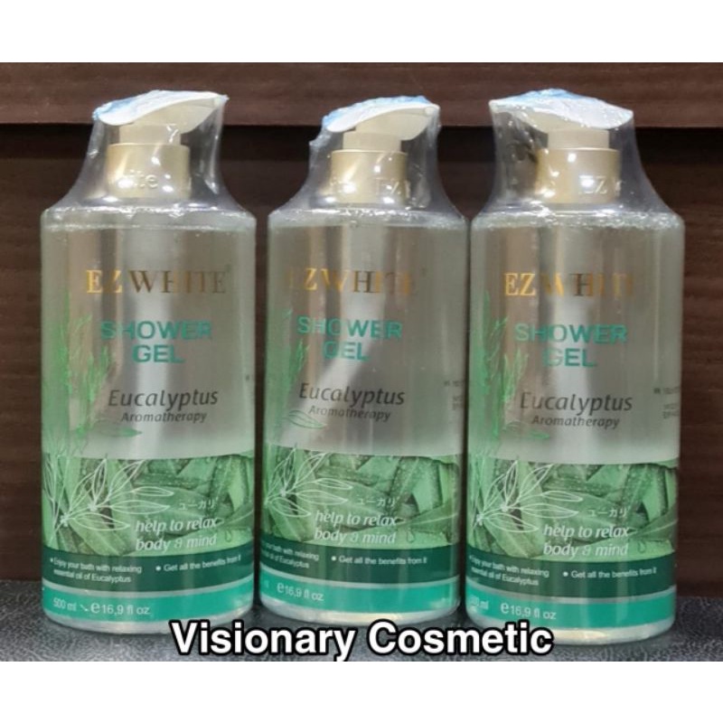 Jual SHOWER GEL Eucalyptus EZ White Sabun Mandi Aromatherapy 500 ml ...