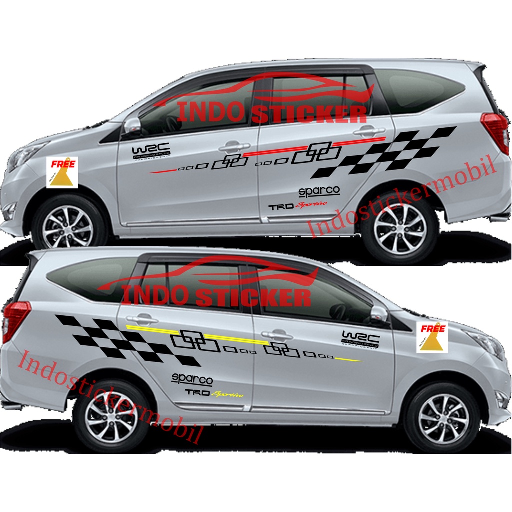 Jual Sticker stiker mobil toyota calya stiker sisi samping mobil toyota ...