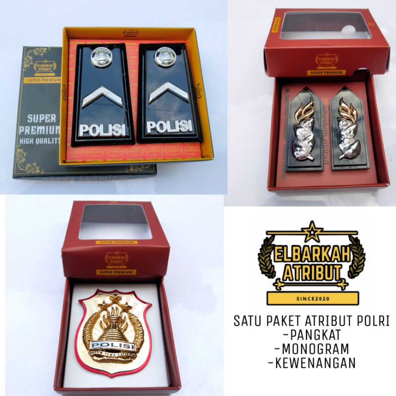 Jual PANGKAT BRIPDA FUL AKRILIK GLOSY LIS HITAM PANGKAT POLISI PANGKAT ...