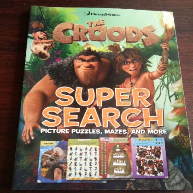 Jual DreamWorks The Croods Super Search Brand-new Book | Shopee Indonesia