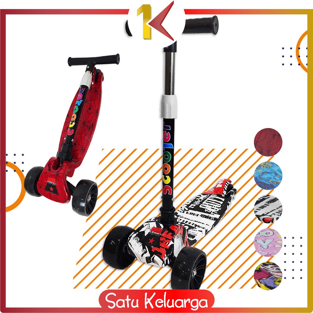 Jual SK-M252 Mainan Skuter Anak Karakter Scooter Roda 3 Otoped Anak ...