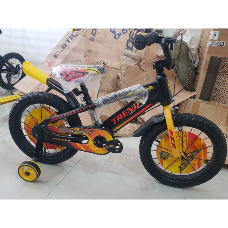 Jual Sepeda Anak Sepeda Bmx 16 inch Trendy ( Ban Jumbo ) ( Warna Kuning ...