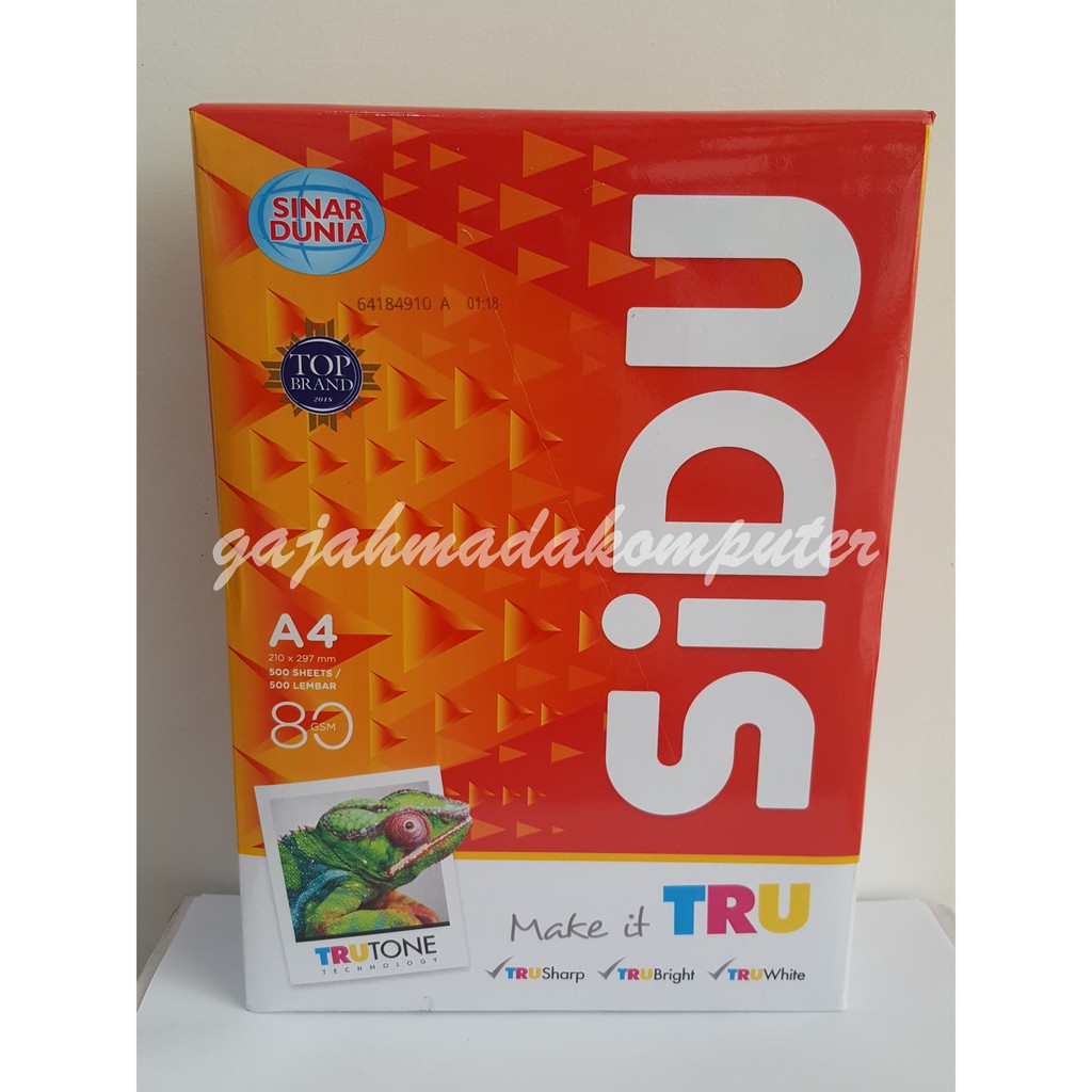 Jual Kertas HVS A4 80 gr 80 gsm 80gram SIDU Sinar Dunia | Shopee Indonesia