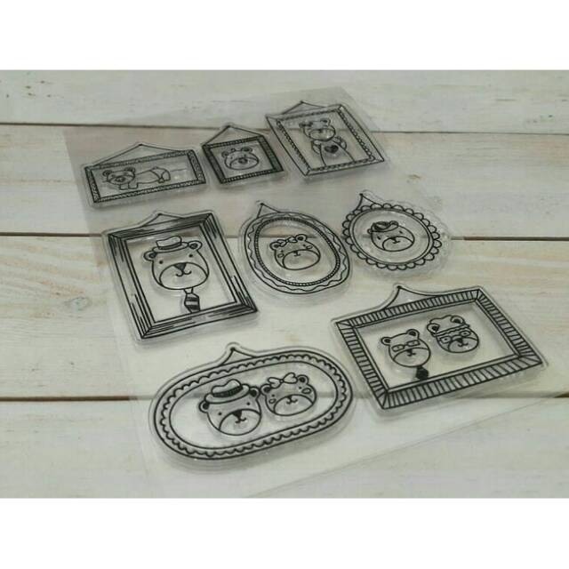 Jual Clear Stamp Bear Frame Stempel | Shopee Indonesia