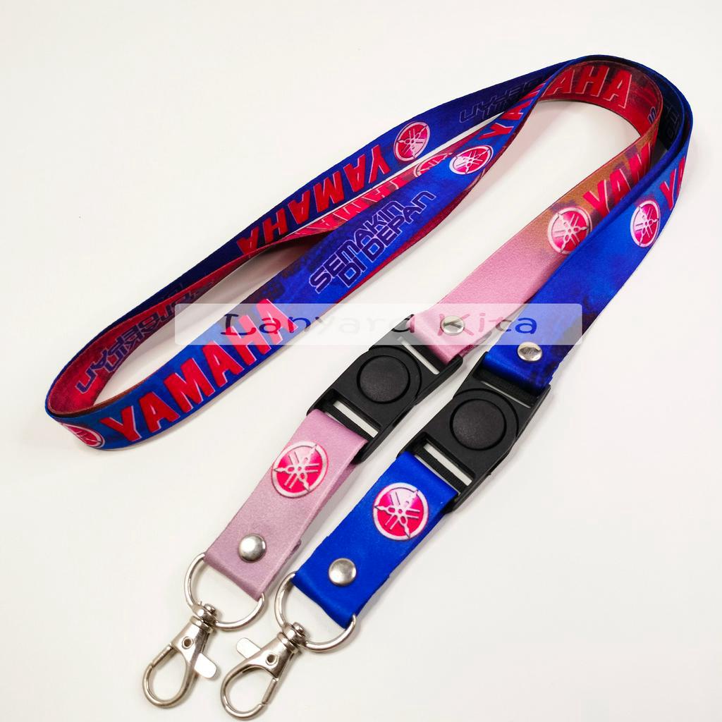 Jual YAMAHA TALI LANYARD ID CARD GANTUNGAN NAME TAG PRINTING DUA SISI ...