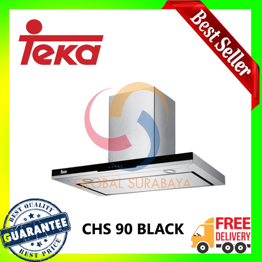 Jual Cooker Hood TEKA CHS 90 Black Island - Penghisap Asap Dapur ...