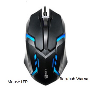Jual Mouse USB Kabel dengan LED Berubah Warna Otomatis for Office or ...