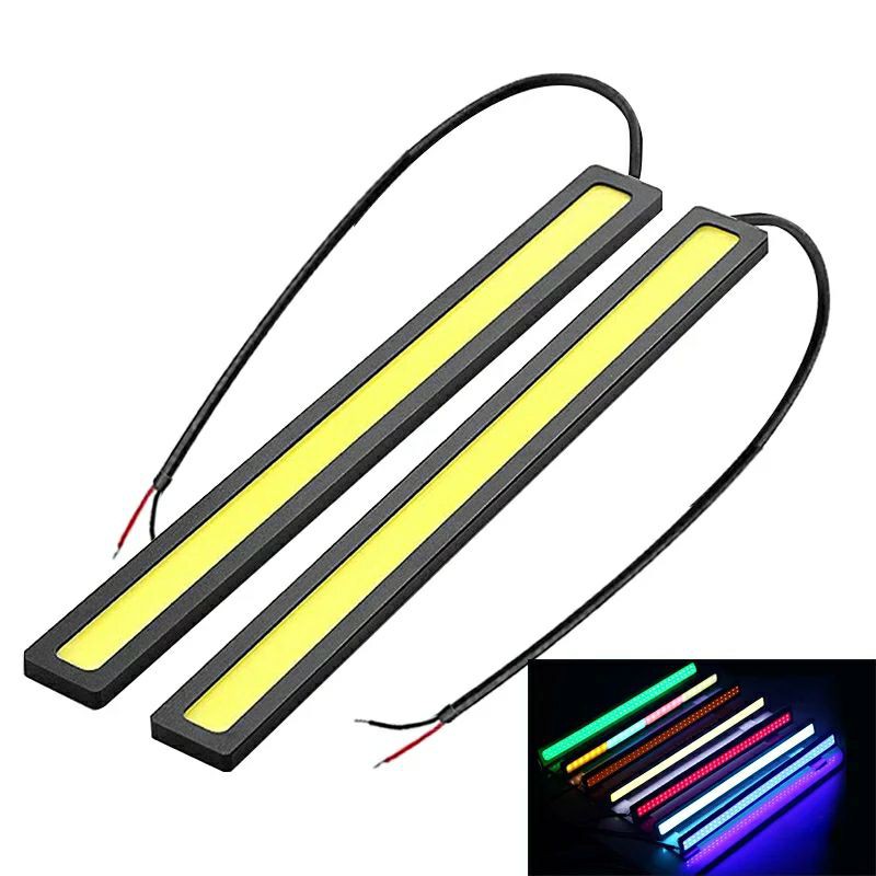 Jual Lampu led mobil variasi depan DRL original impor led strip alis ...