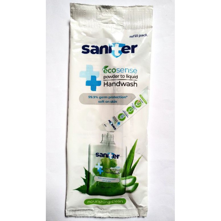 Jual Saniter Serbuk Cuci Tangan Komplit Set dgn botol kosong 200 ml ...