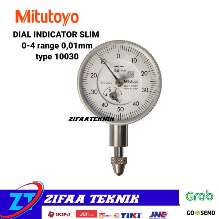 Jual Dial Indicator Mitutoyo slim 0-4 range 0,01mm type 1003T original | Shopee Indonesia
