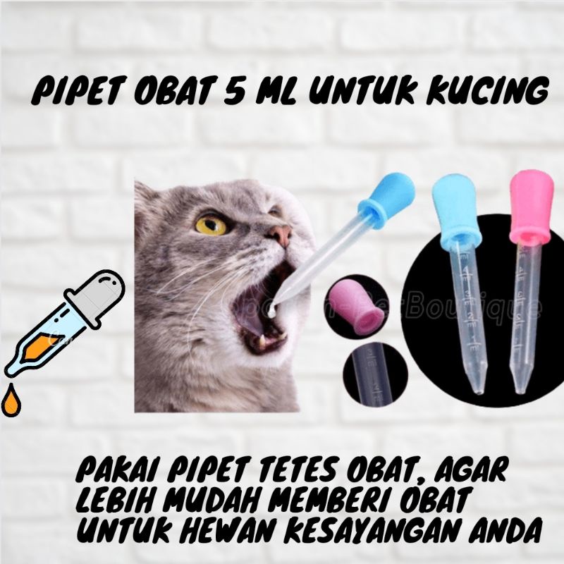Jual Pipet Obat Tetes Hewan 5 ML - Pemberi Obat Cair Hewan / Spetan 5ML ...