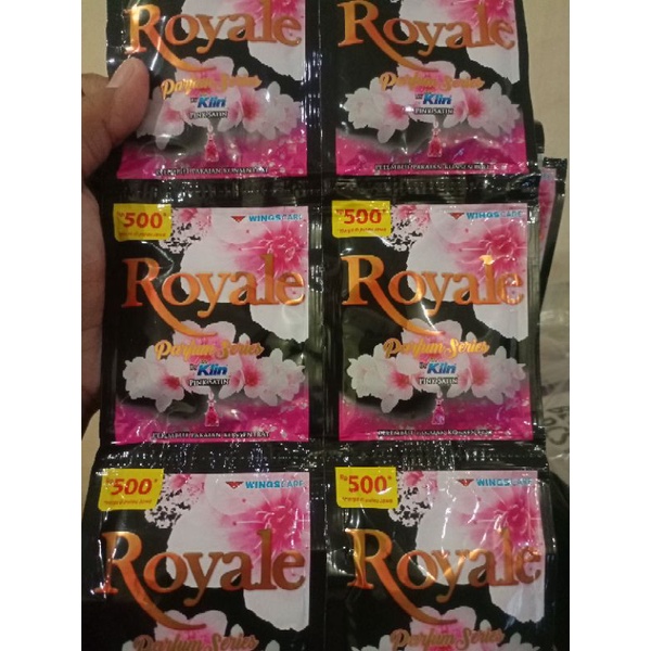 Jual Soklin Royale hijab sachet 4pcs +1pcs / pelembut pakaian royale ...