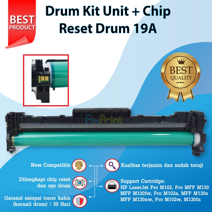 Jual Drum Kit Unit HP CF219A 19A Drumkit Cartridge Toner CF217A 17A ...