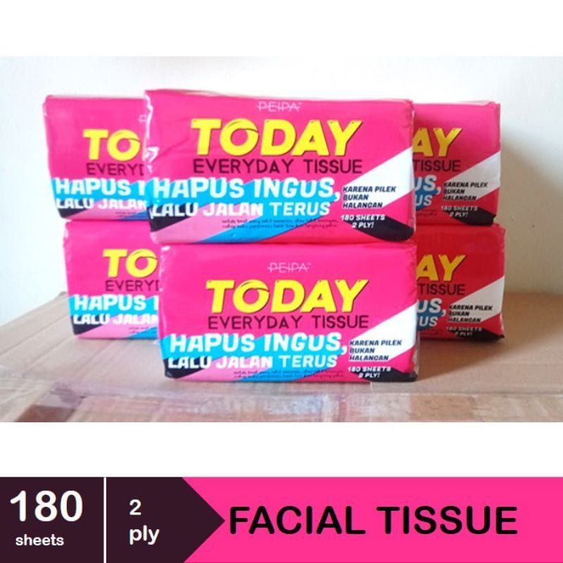 Jual Tissue Today 180 sheet | Tisu Wajah Today | Shopee Indonesia