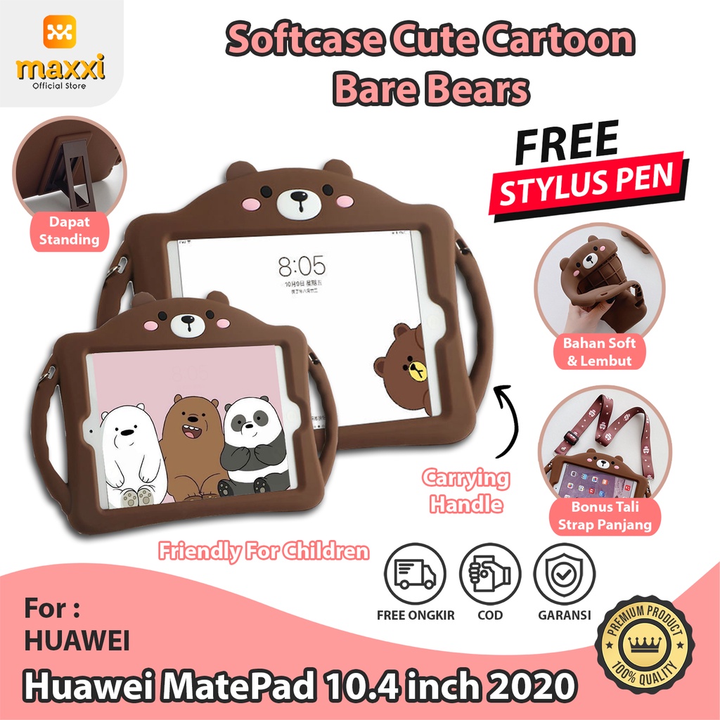 Jual Huawei MatePad 10.4 inch 2020 2022 Softcase Kid Kids Kartun Bear ...