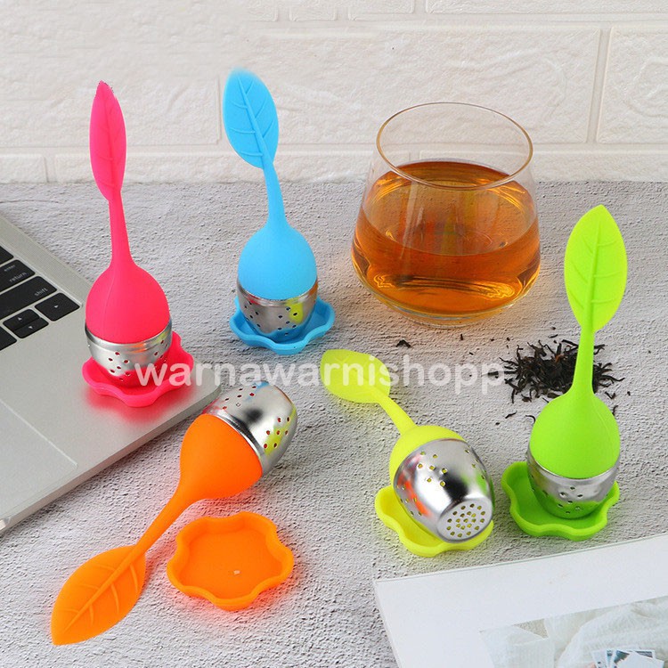 Jual Tea Infuser Tea Bag Maker Stainless Steel silicone food grade ...