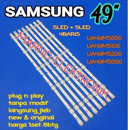 Jual LAMPU BL BACKLIGHT LED TV SAMSUNG 49 INCH UA49M5000AK UA 49M5000 AK UA49M5000 AK 49 IN ...