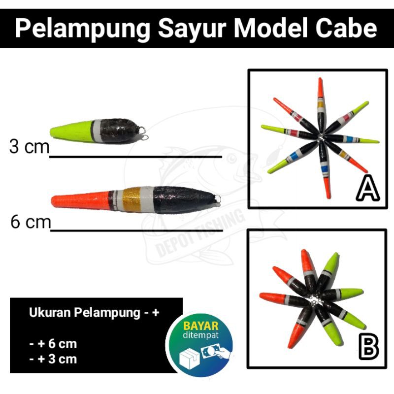 Jual PELAMPUNG PANCING SAYUR MODEL CABE BAHAN KAYU ASLI | Shopee Indonesia