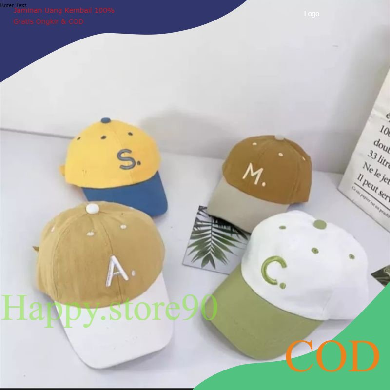 Jual Topi Anak Bordir Inisial Huruf Alfabeth Umur 3-12 Tahun | Shopee ...
