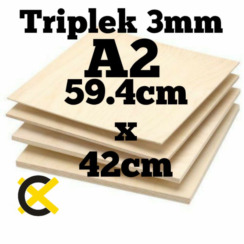 Jual Triplek tebal 3mm A2 59.4cm x 42cm semi meranti Multiplek Plywood | Shopee Indonesia