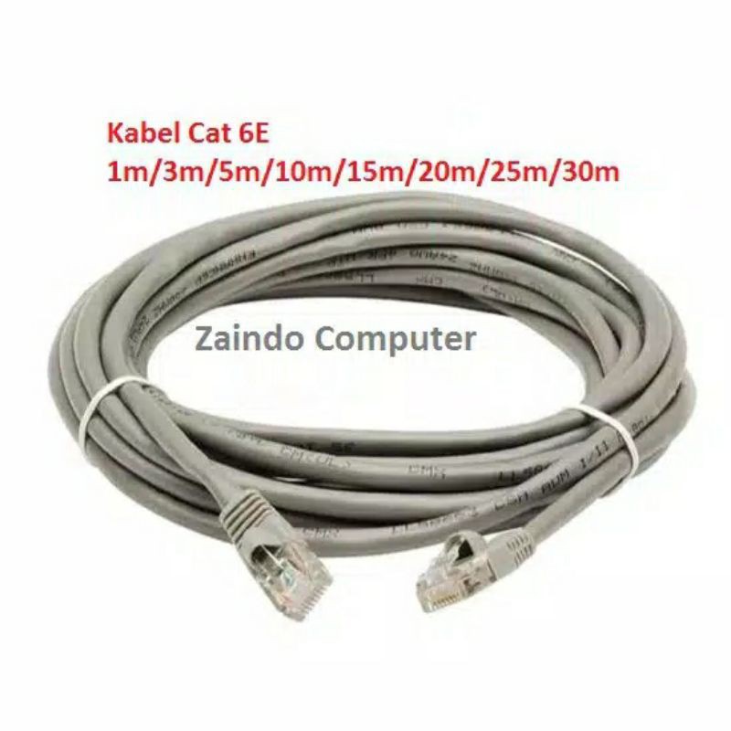 Jual KABEL LAN CAT 6E 40M, KABEL LAN UTP CABLE LAN 40M CAT 6E + RJ 45 ...