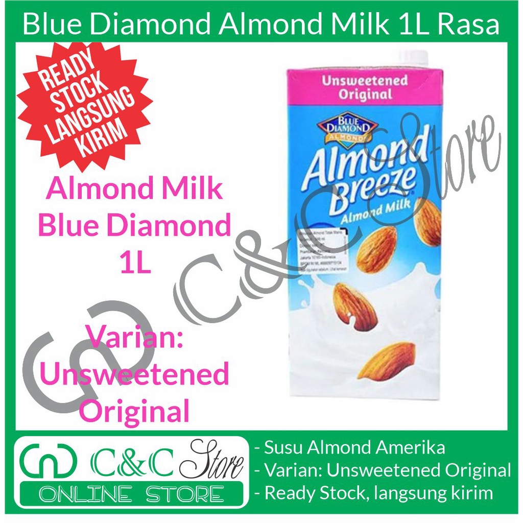 Jual Almond Breeze Blue Diamond Almonds susu uht milk rasa 946ml 946 ml | Shopee Indonesia