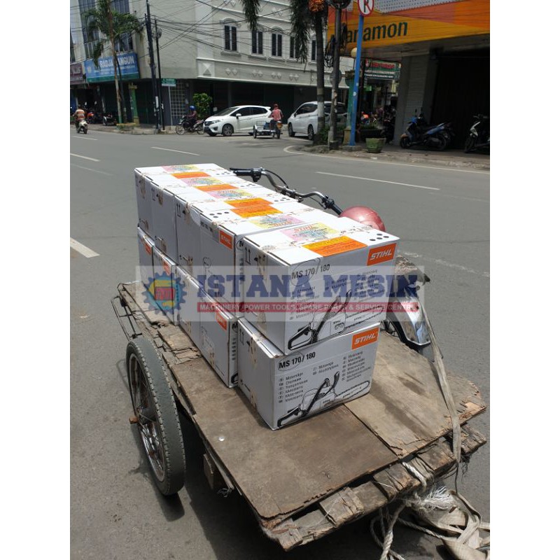 Jual MESIN GERGAJI KAYU STIHL SINSO SENSO MINI 14" STIHL MS170 CHAINSAW ...