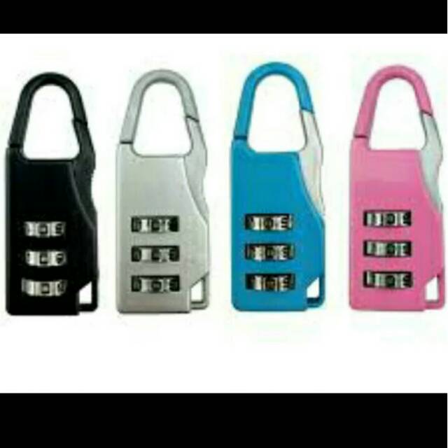 Jual Gembok Kunci Tas Koper - Golf -Travel - Tool Box Password Kode ...