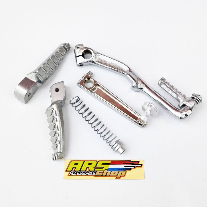 Jual paketan chrome paha rem engkolan step per rem honda beat vario ...