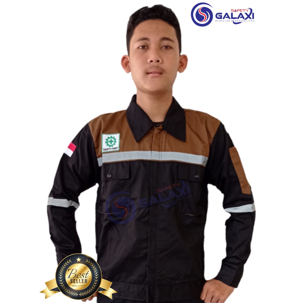 Jual seragam proyek/ baju kerja lapangan ATASAN kemeja lengan panjang ...