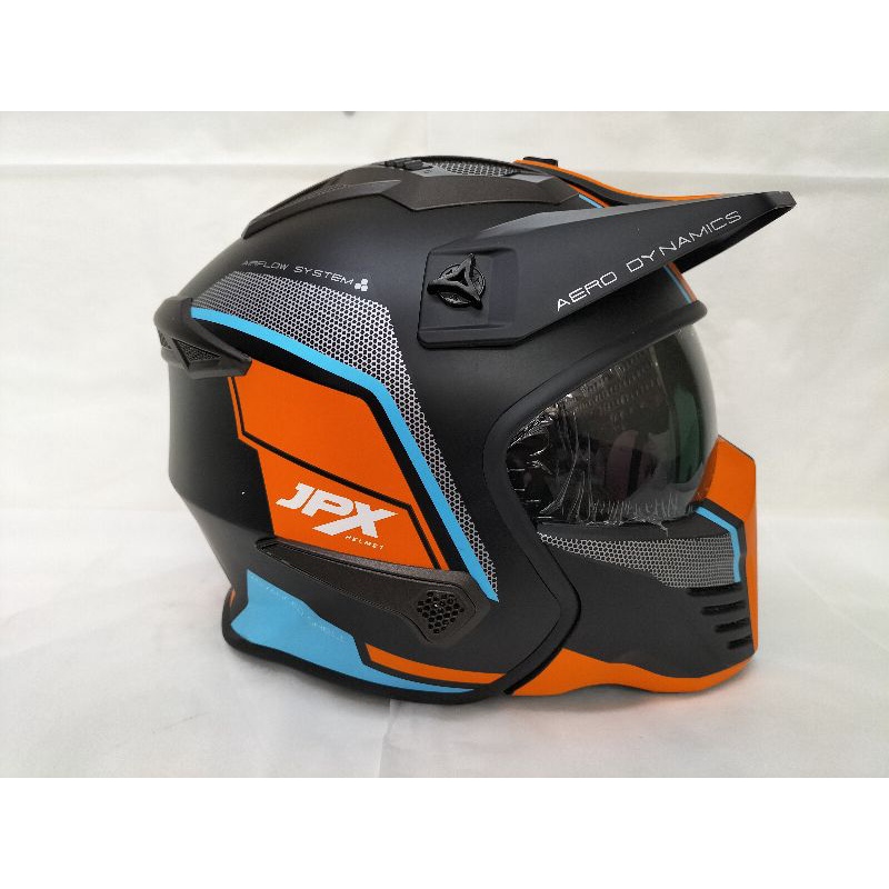Jual HELM JPX MX 726 R SOLID SNI / ECE / HELM JPX CAKIL MODULAR/ HELM ...