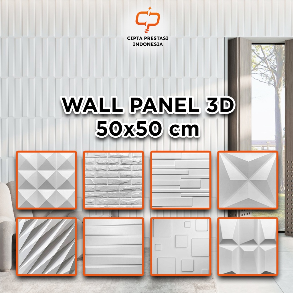Jual Wall Panel 3D PVC 50x50 Wallpaper Desain Interior Rumah Series 2 ...