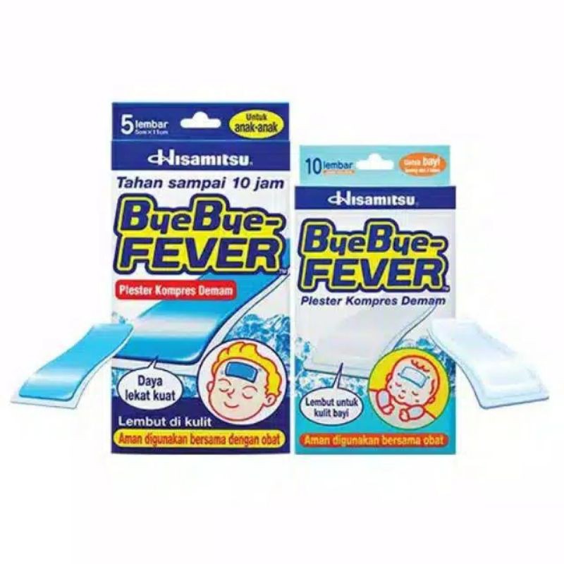 Jual Bye Bye Fever (per lembar) - Plester Kompres Demam / byebye Panas ...