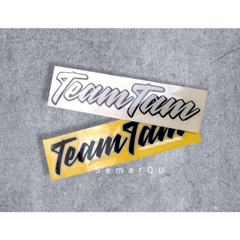 Jual Sticker TeamTam ( white & Black ) | Shopee Indonesia