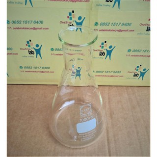 Jual DURAN Erlenmeyer glass NN 1000 ml Labu Erlenmeyer leher kecil 1 ...