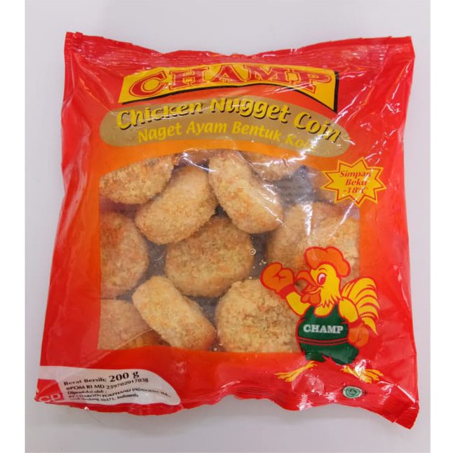 Jual Champ Chicken Nugget Coin 200 gr Frozen Food Bandung | Shopee ...