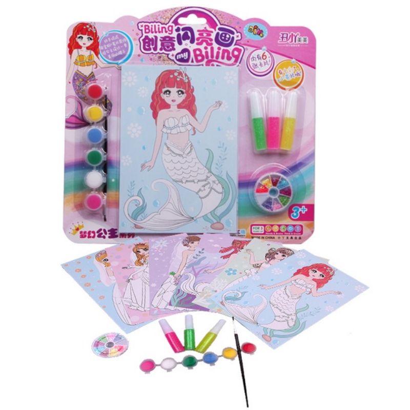 Jual DIY COLORING PRINCESS - MEWARNAI ANAK CEWE | Shopee Indonesia