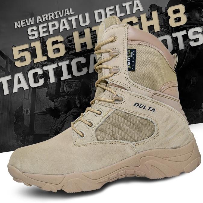 Jual Delta Force Sepatu Boots Kulit Import Dessert 516 Tinggi 8 Inch ...